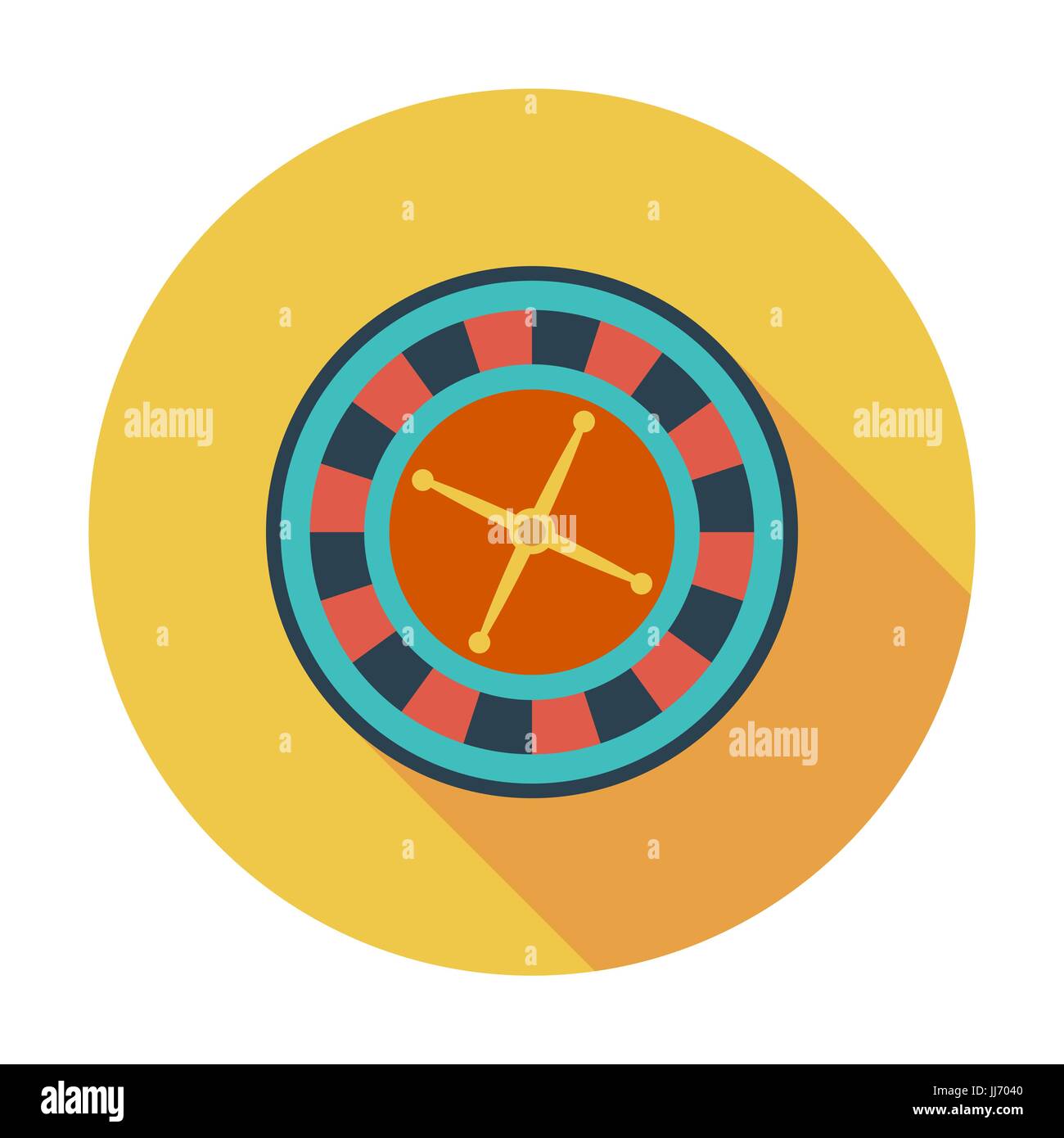 Roulette. Flat vector icon for mobile and web applications. Vector ...