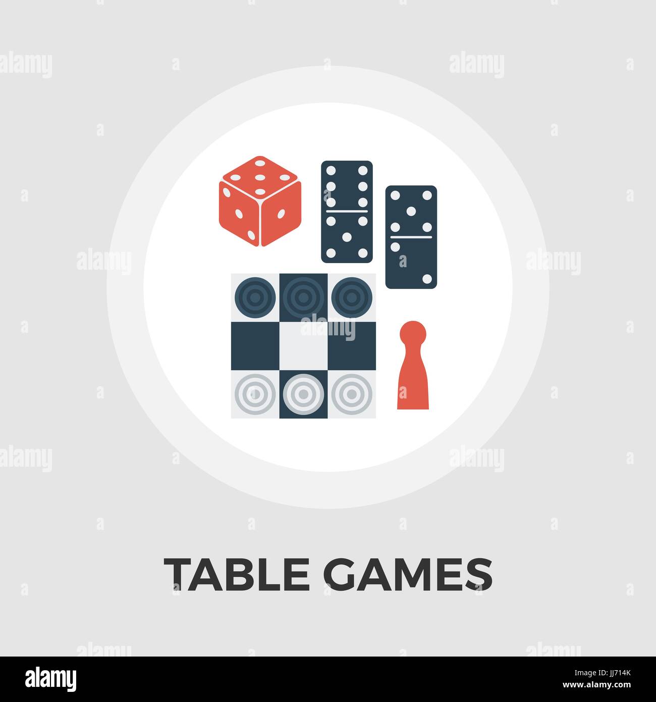Table games icon vector. Flat icon isolated on the white background ...