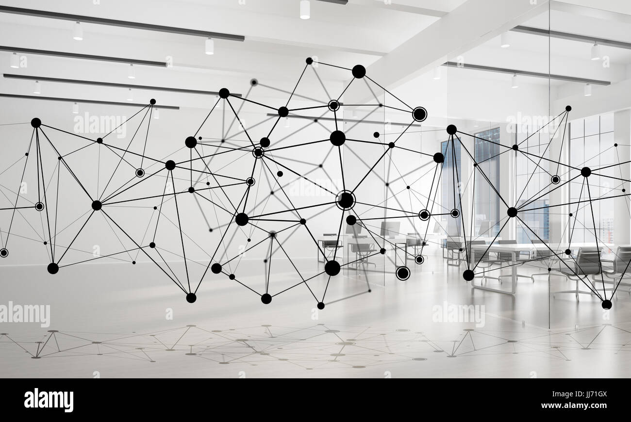 Networking and wireless connection as concept for effective modern ...