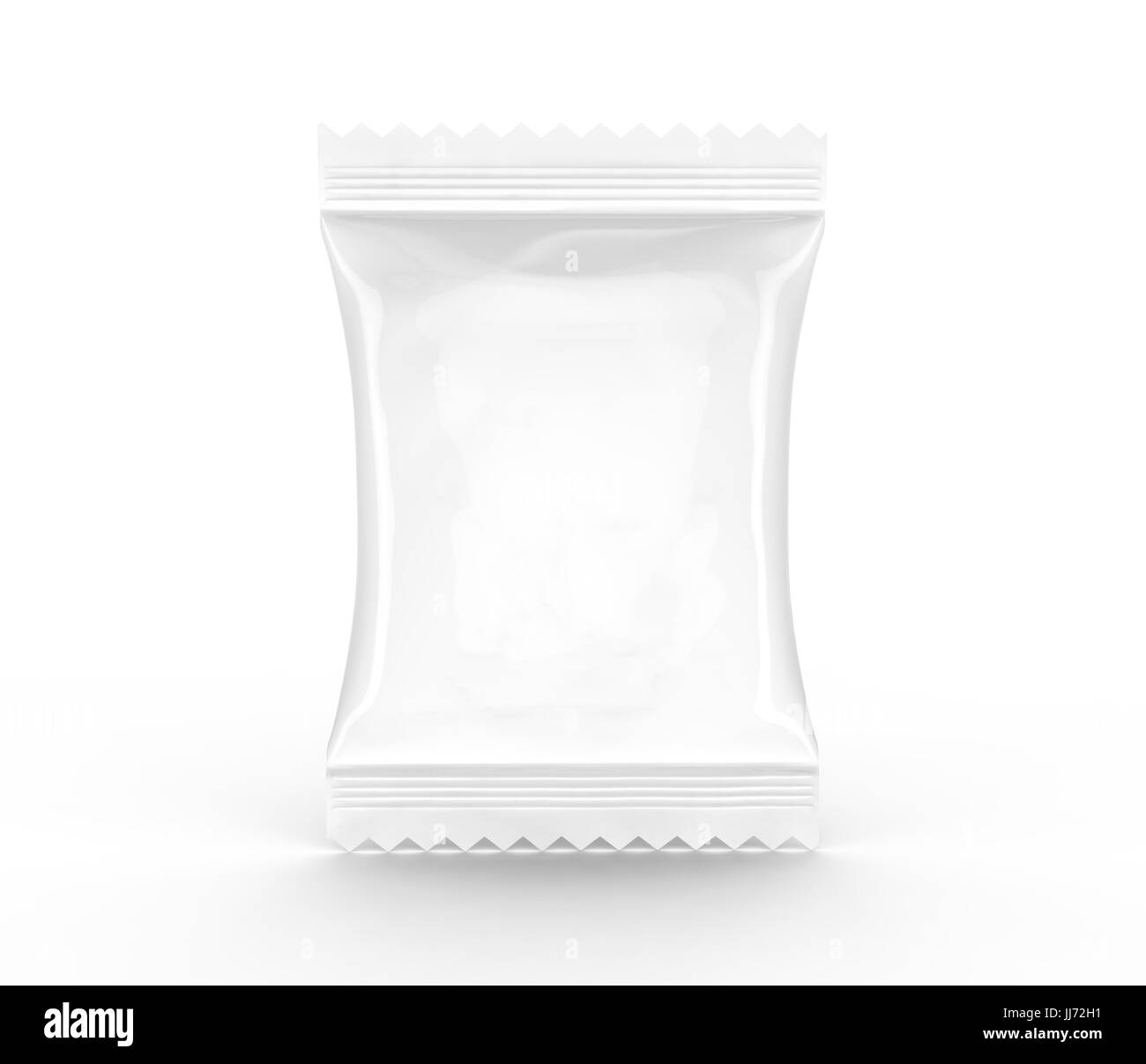 Crackers package template, blank food foil mockup for design uses in 3d ...