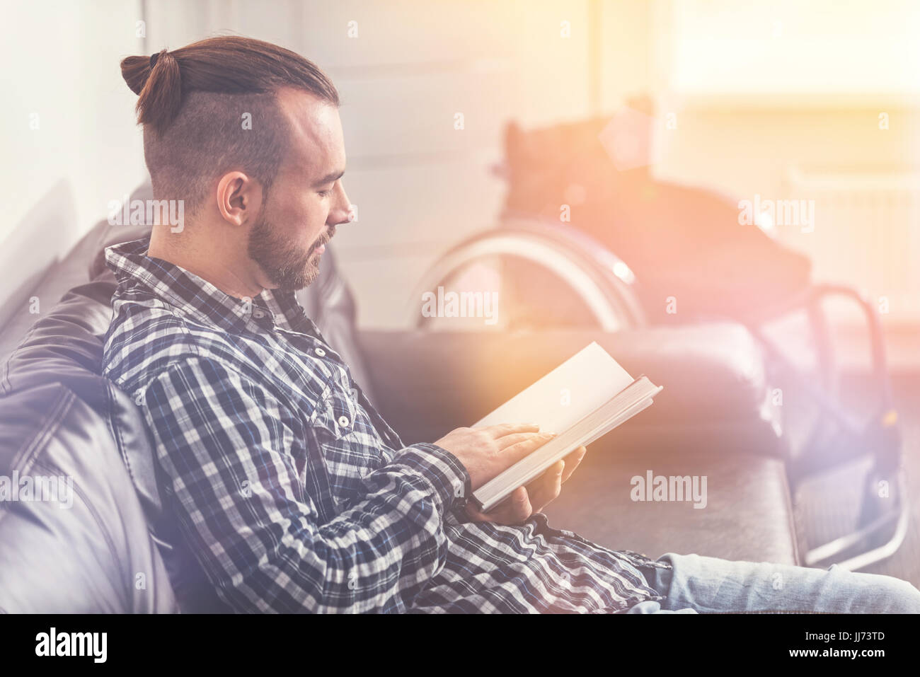 Interesting book concept man hi-res stock photography and images - Alamy