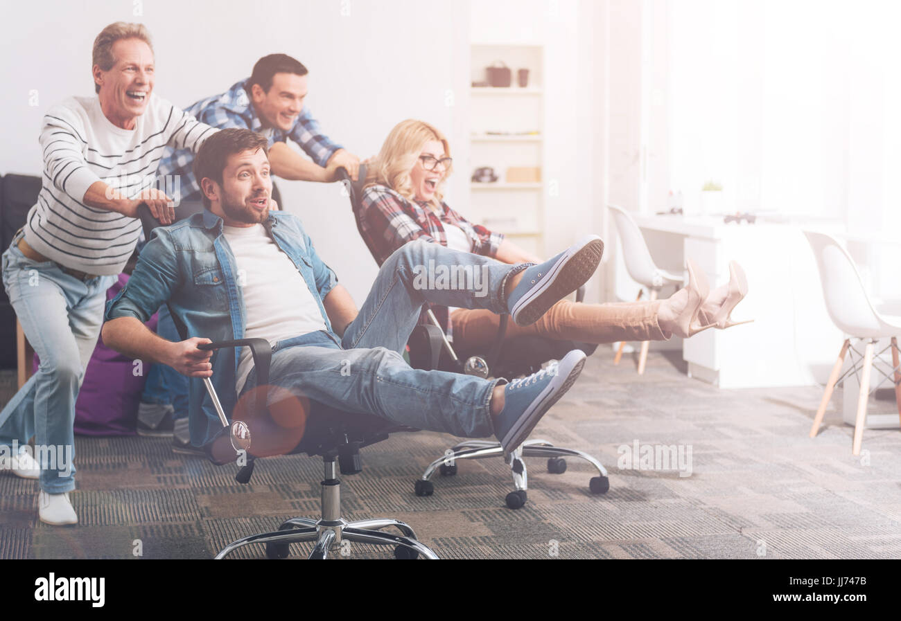 Office Chair Pushing Stock Photos & Office Chair Pushing Stock Images ...