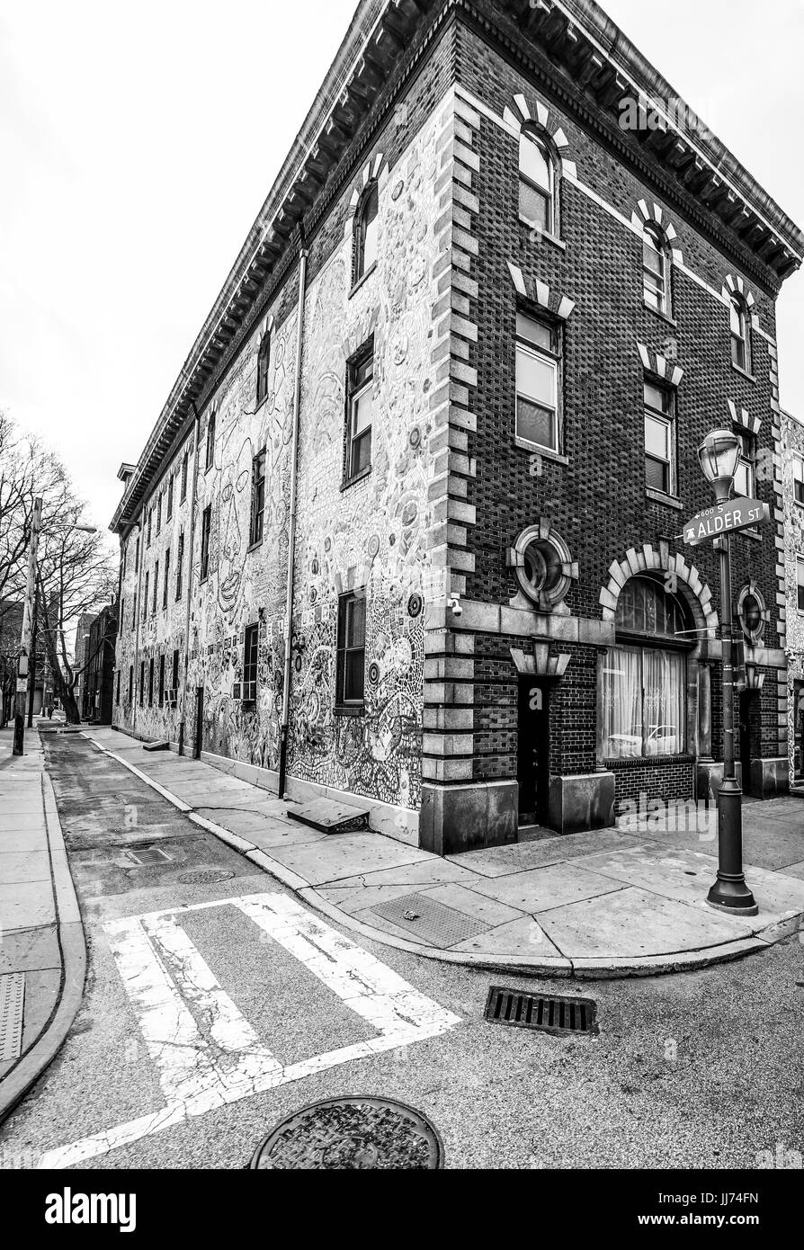 Very small lane in Philadelphia - PHILADELPHIA / PENNSYLVANIA - APRIL 6 ...