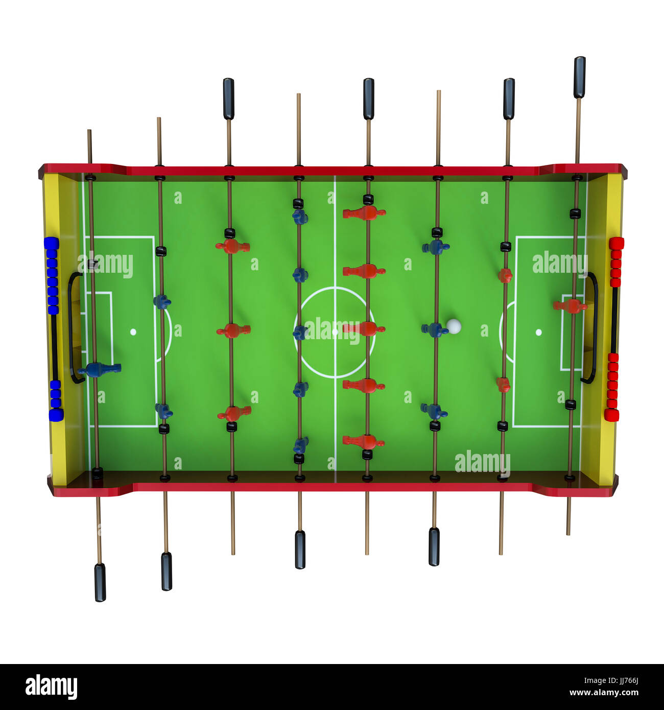 3d illustration of a soccer table isolated on white background Stock ...