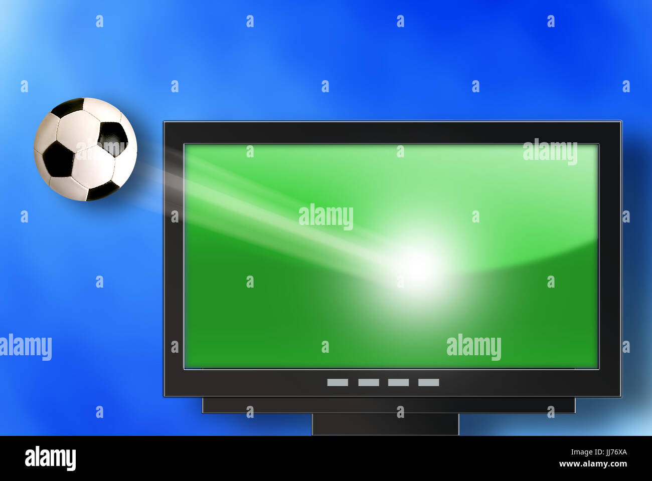 Tv Screen Football High Resolution Stock Photography and Images - Alamy
