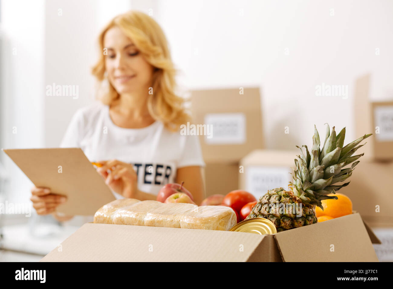 Remarkable gorgeous woman managing the shipments Stock Photo - Alamy