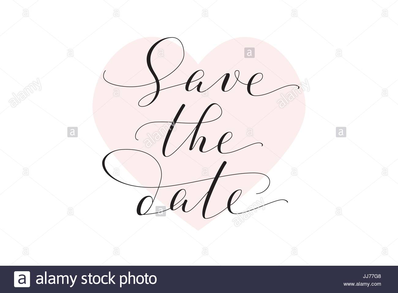 Save Date Text Wedding Calligraphy Stock Photos & Save Date Text ...