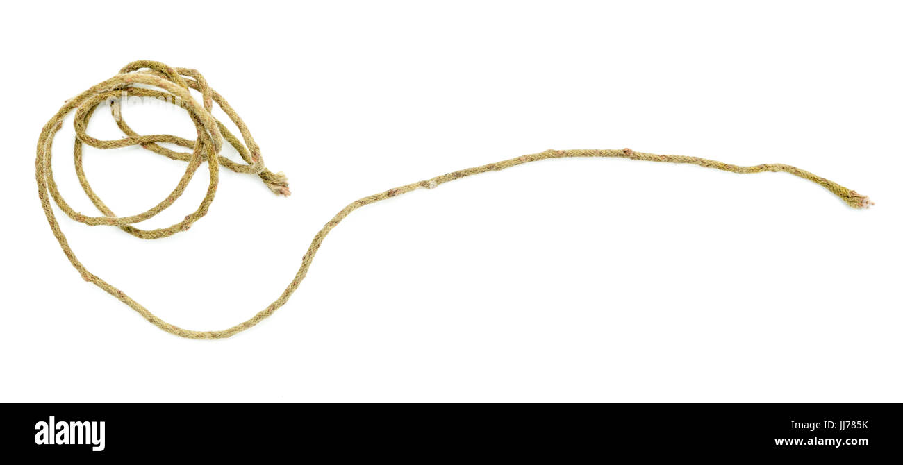 rope isolated on white background Stock Photo - Alamy