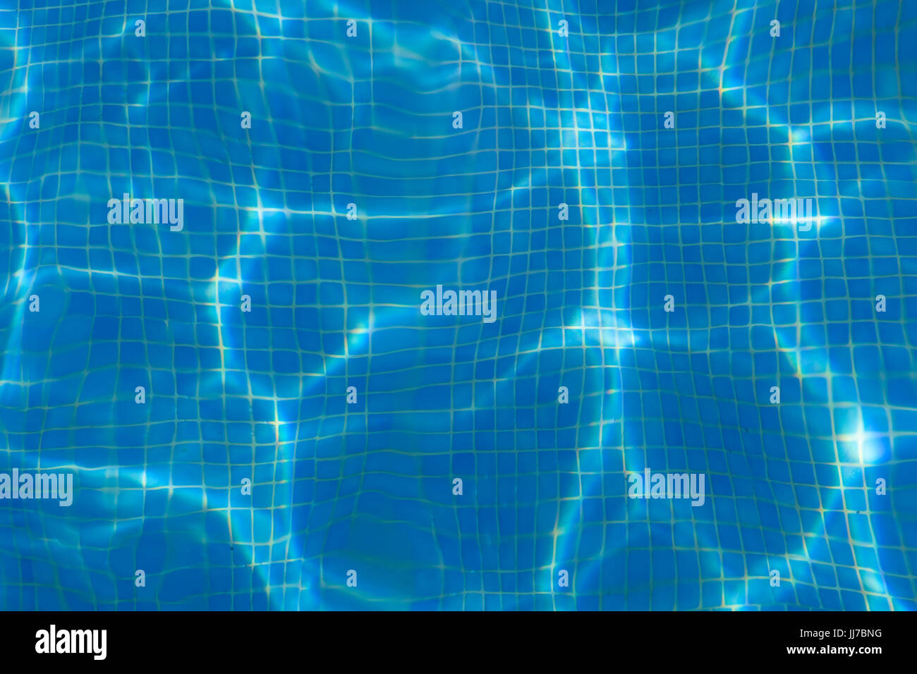 Clean water in a blue pool. Ready for the summer Stock Photo - Alamy