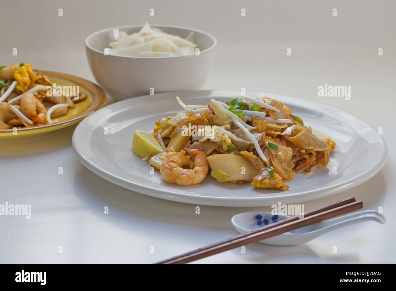 Penang Fried Flat Noodles Stock Photo - Alamy