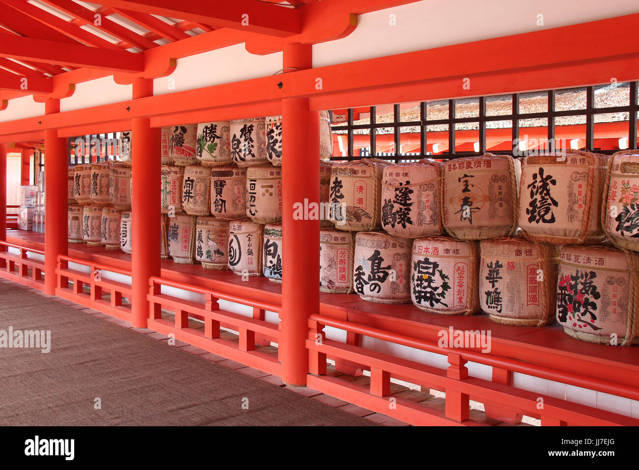 Shintoist shrine (Itsukushima shrine) in Miyajima (Japan Stock Photo ...