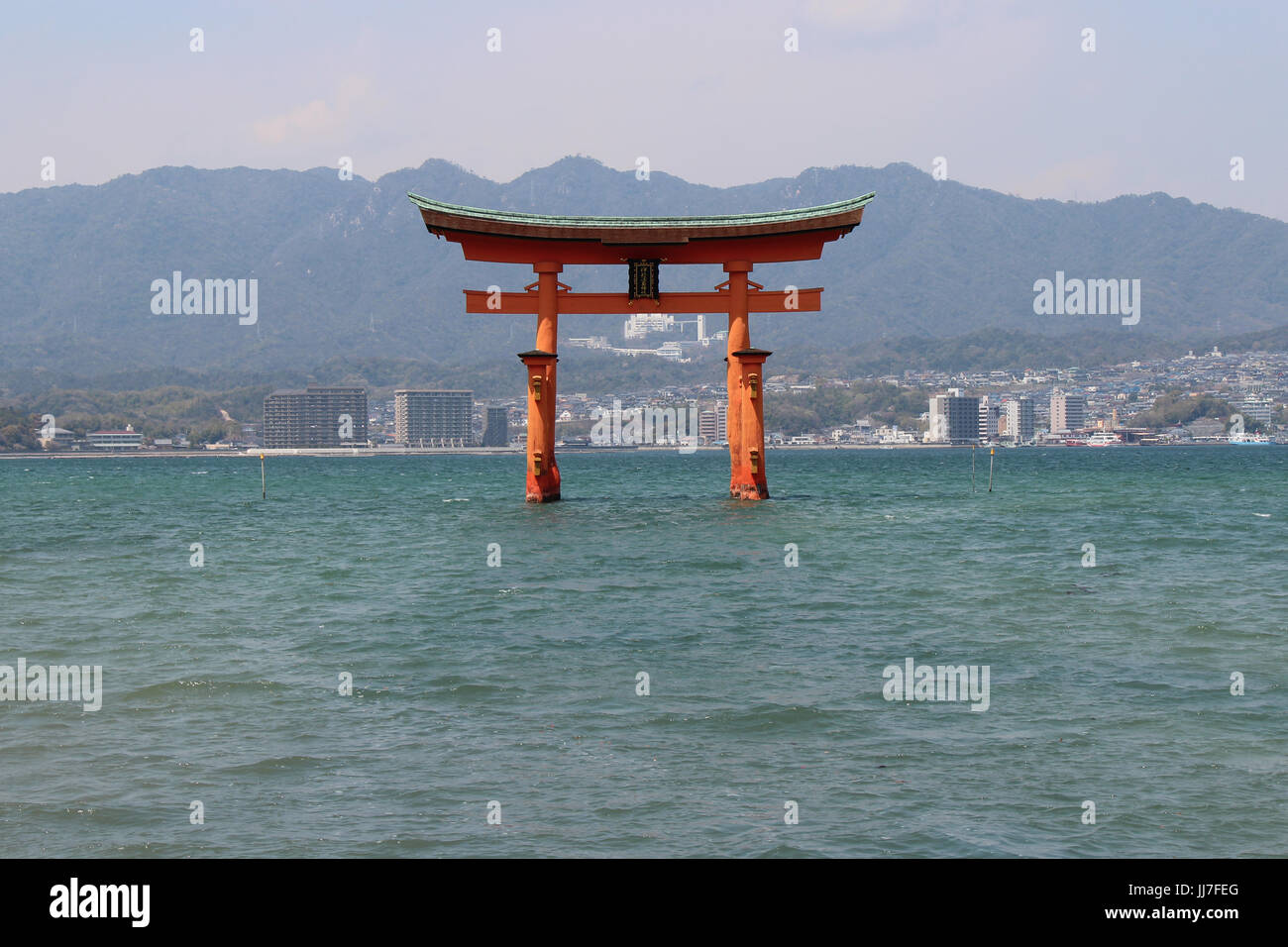 Shintoist shrine (Itsukushima shrine) in Miyajima (Japan Stock Photo ...