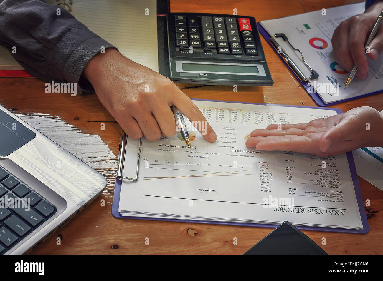 Administrator business man financial inspector and secretary making ...
