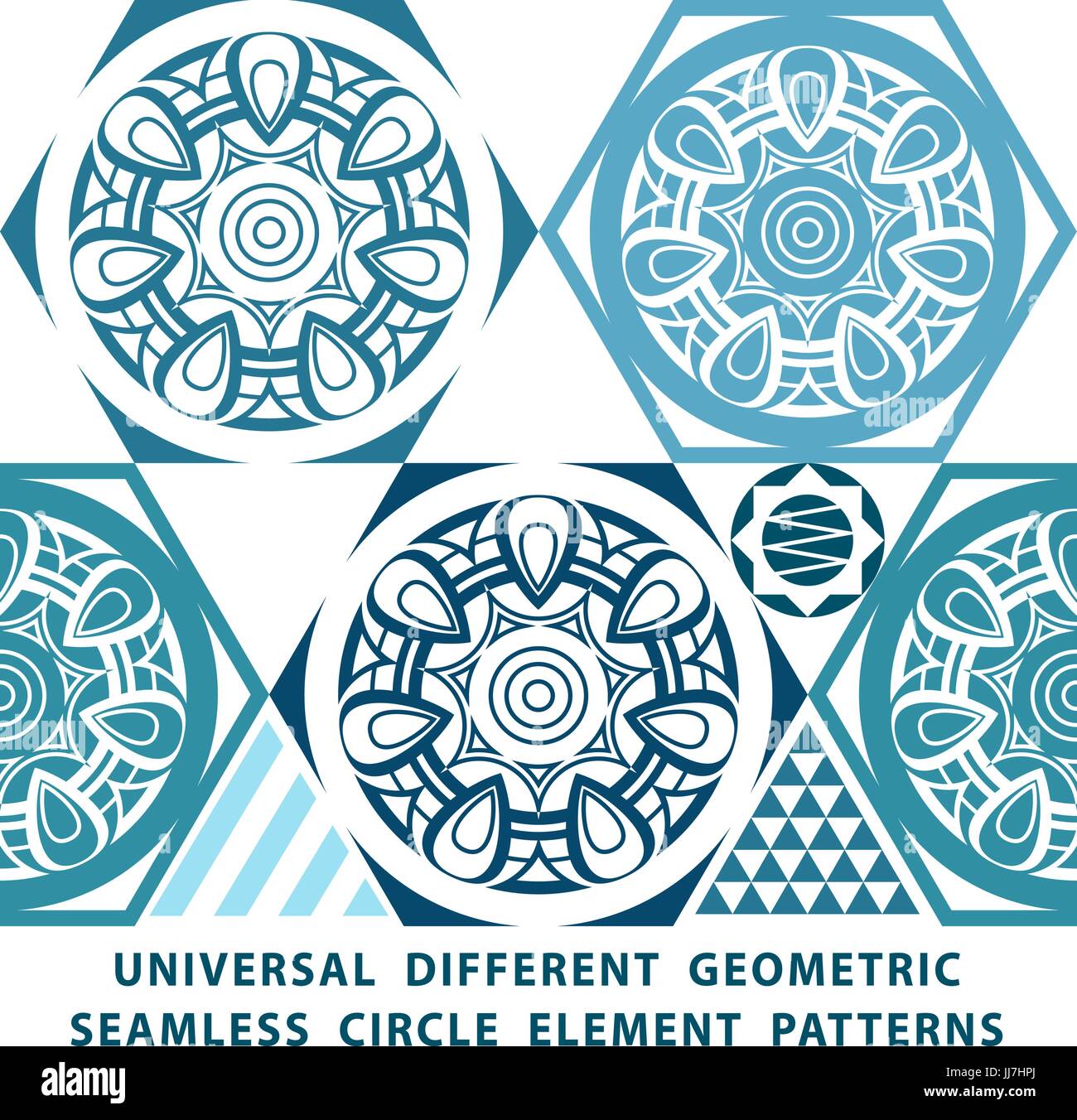 Universal different vector seamless patterns. tiling. Endless texture ...