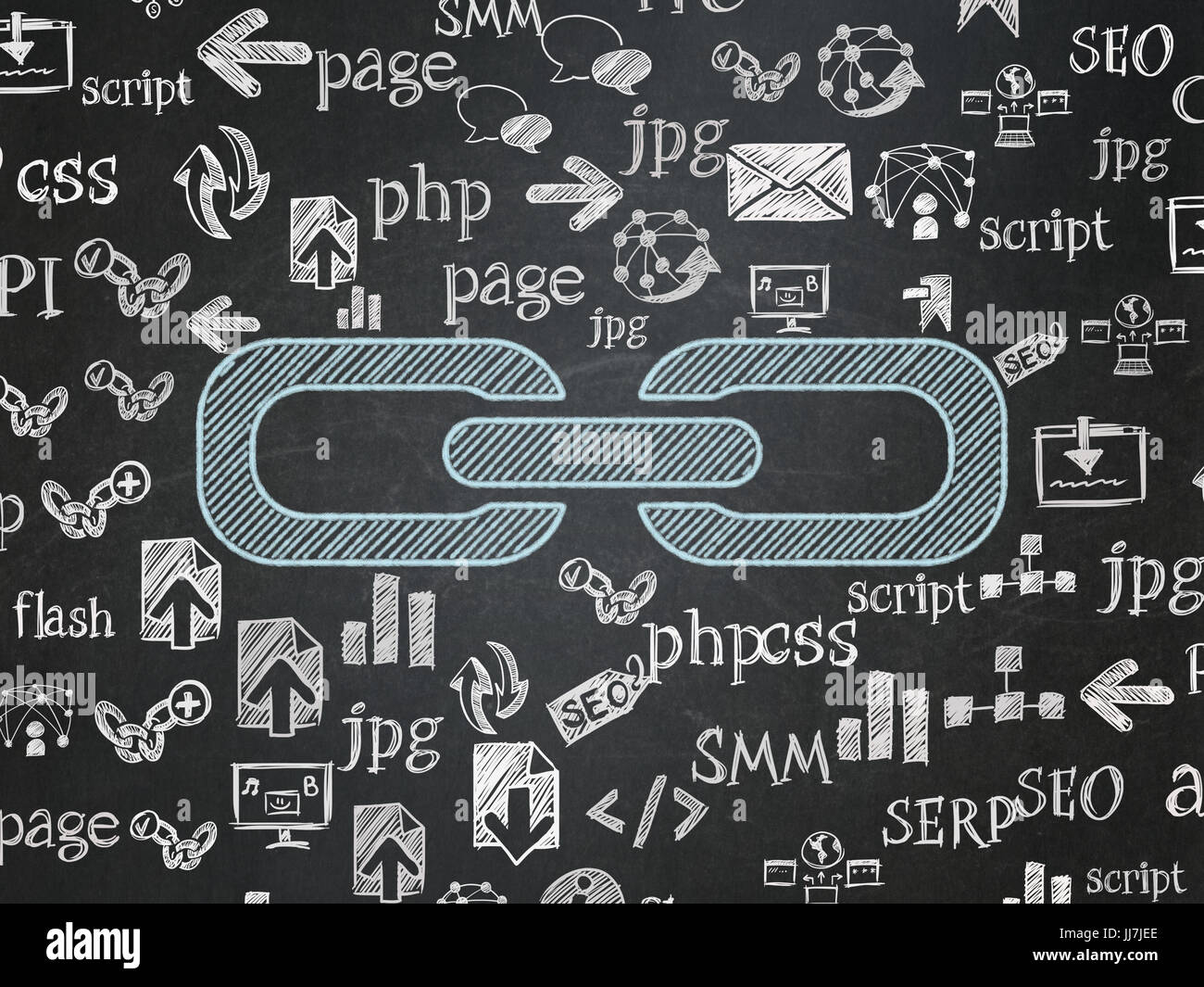 Web design concept: Link on School board background Stock Photo - Alamy