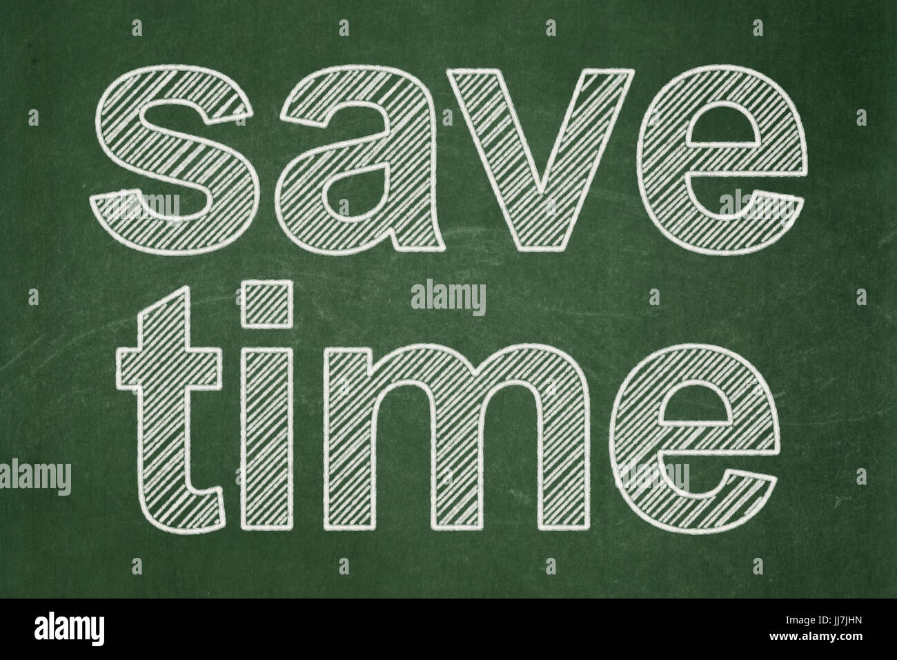 Timeline concept: Save Time on chalkboard background Stock Photo - Alamy