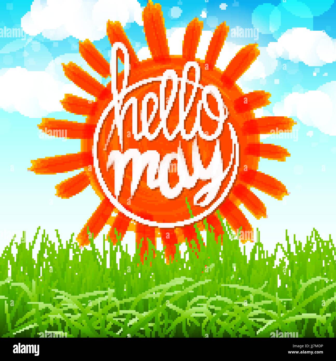 Sunny may Stock Vector Images - Alamy