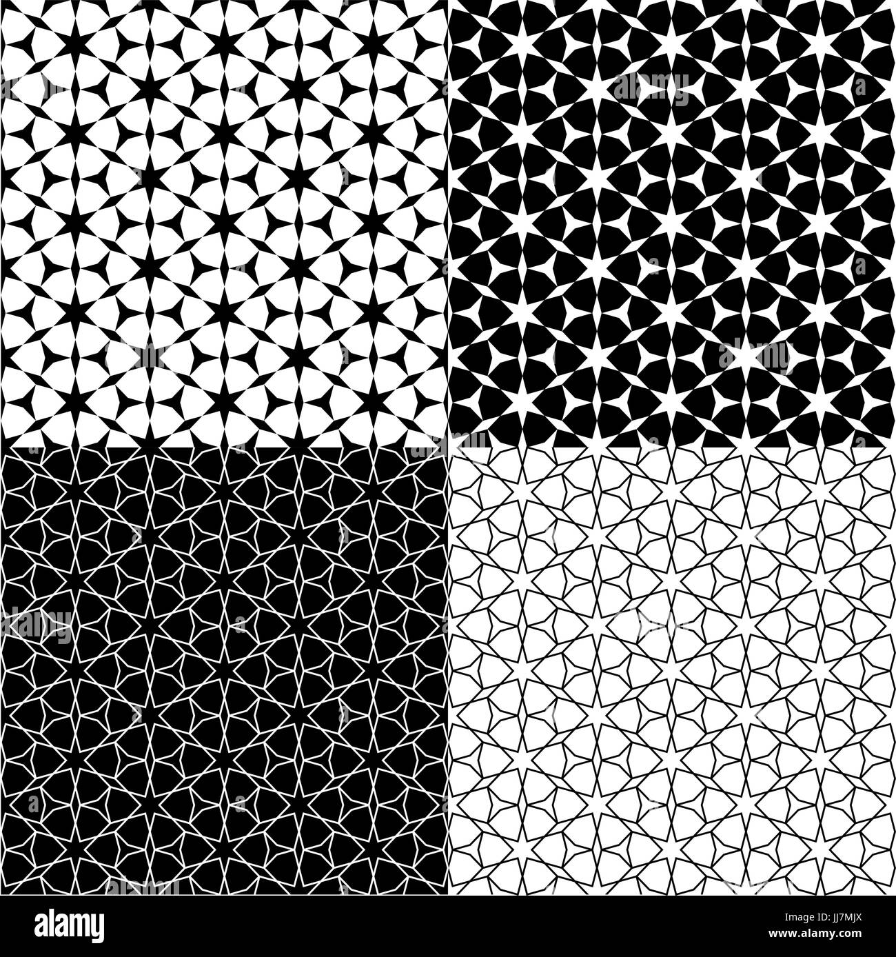 Set of Arabic seamless patterns, vector art Stock Vector Image & Art ...
