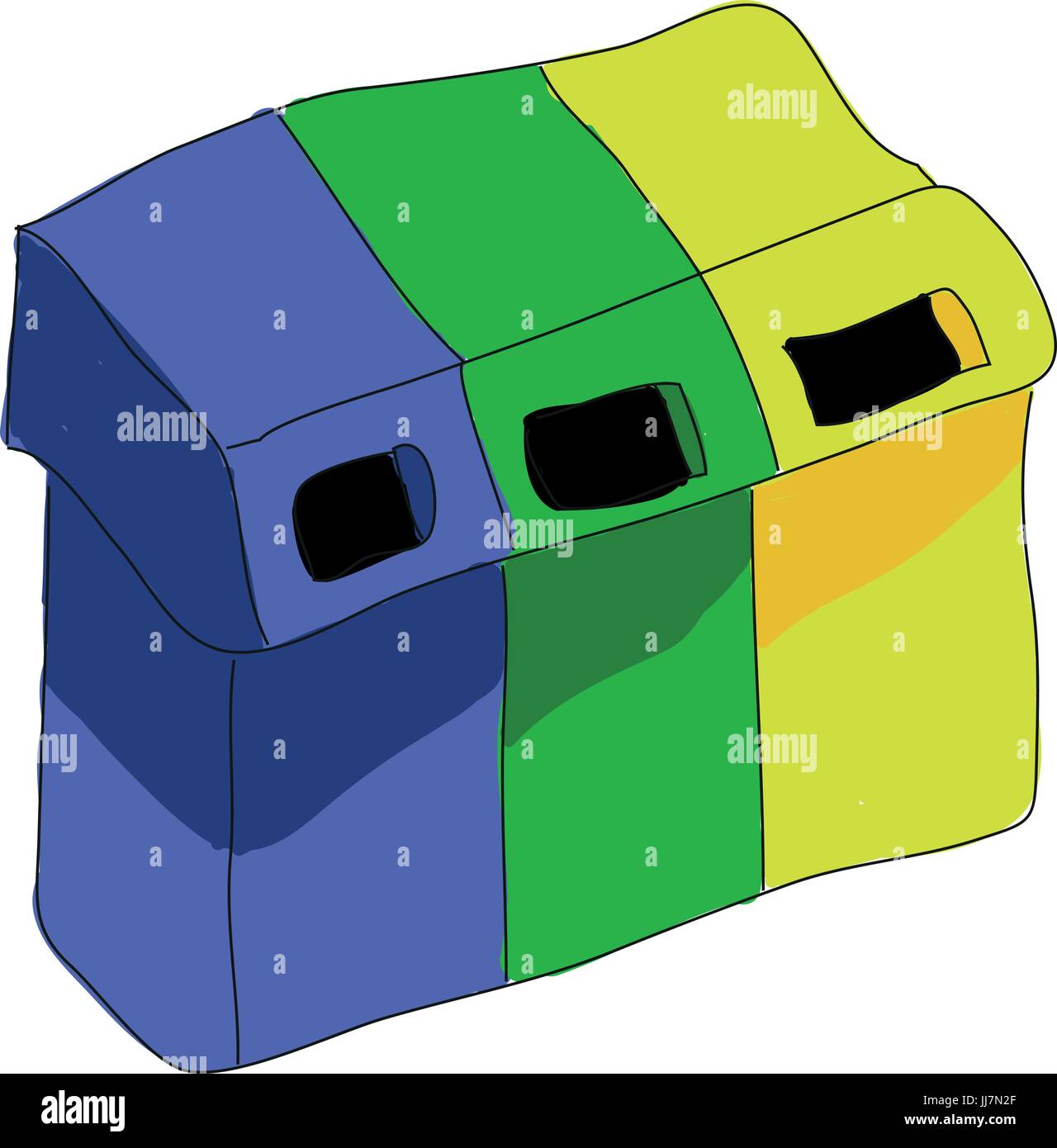 Recycling garbage Stock Vector Images - Alamy