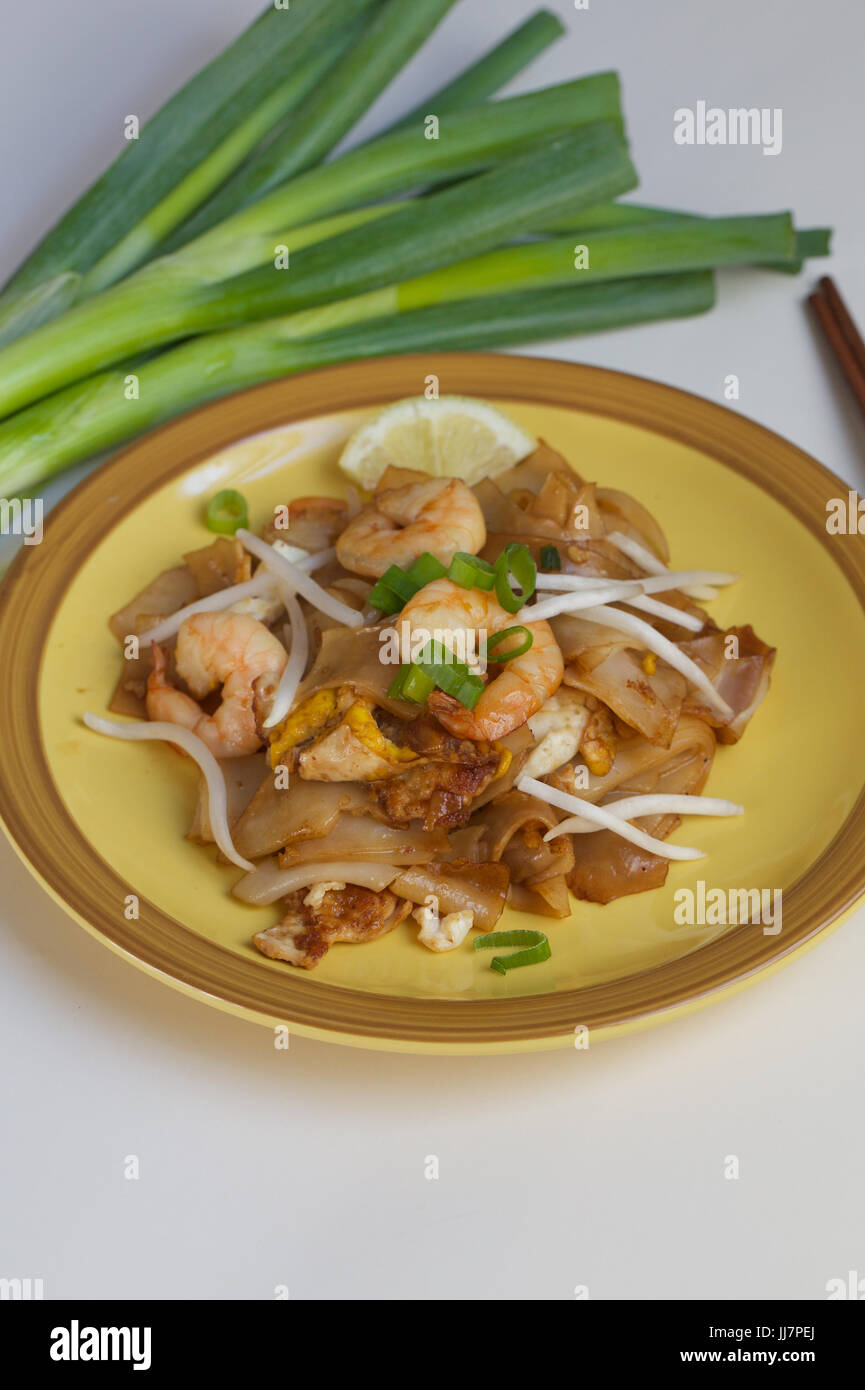 Penang Fried Flat Noodles Stock Photo - Alamy