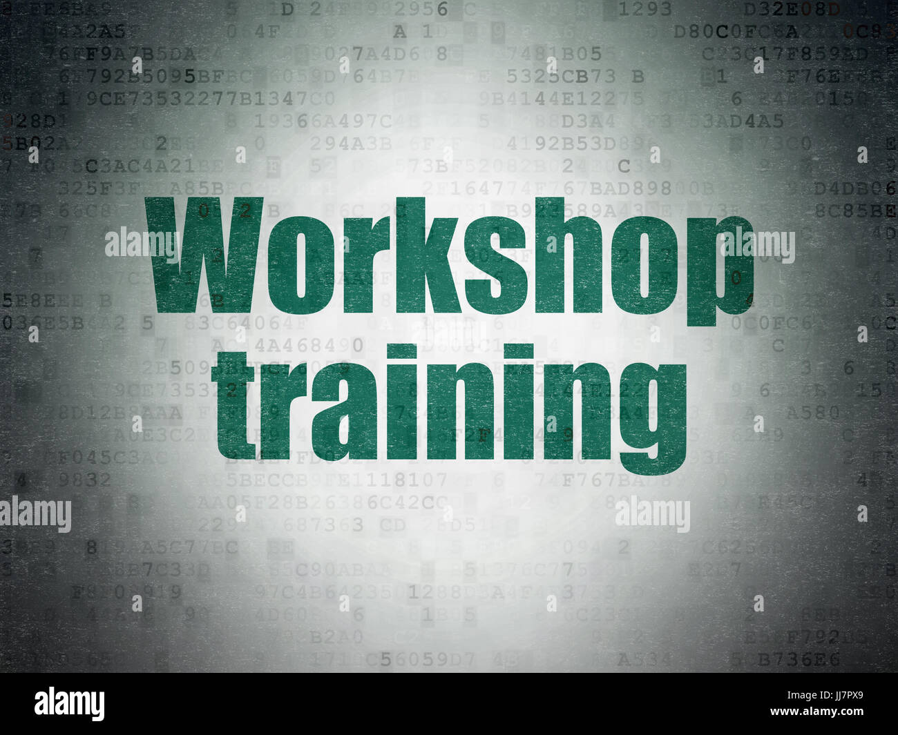 Learning concept: Workshop Training on Digital Data Paper background ...