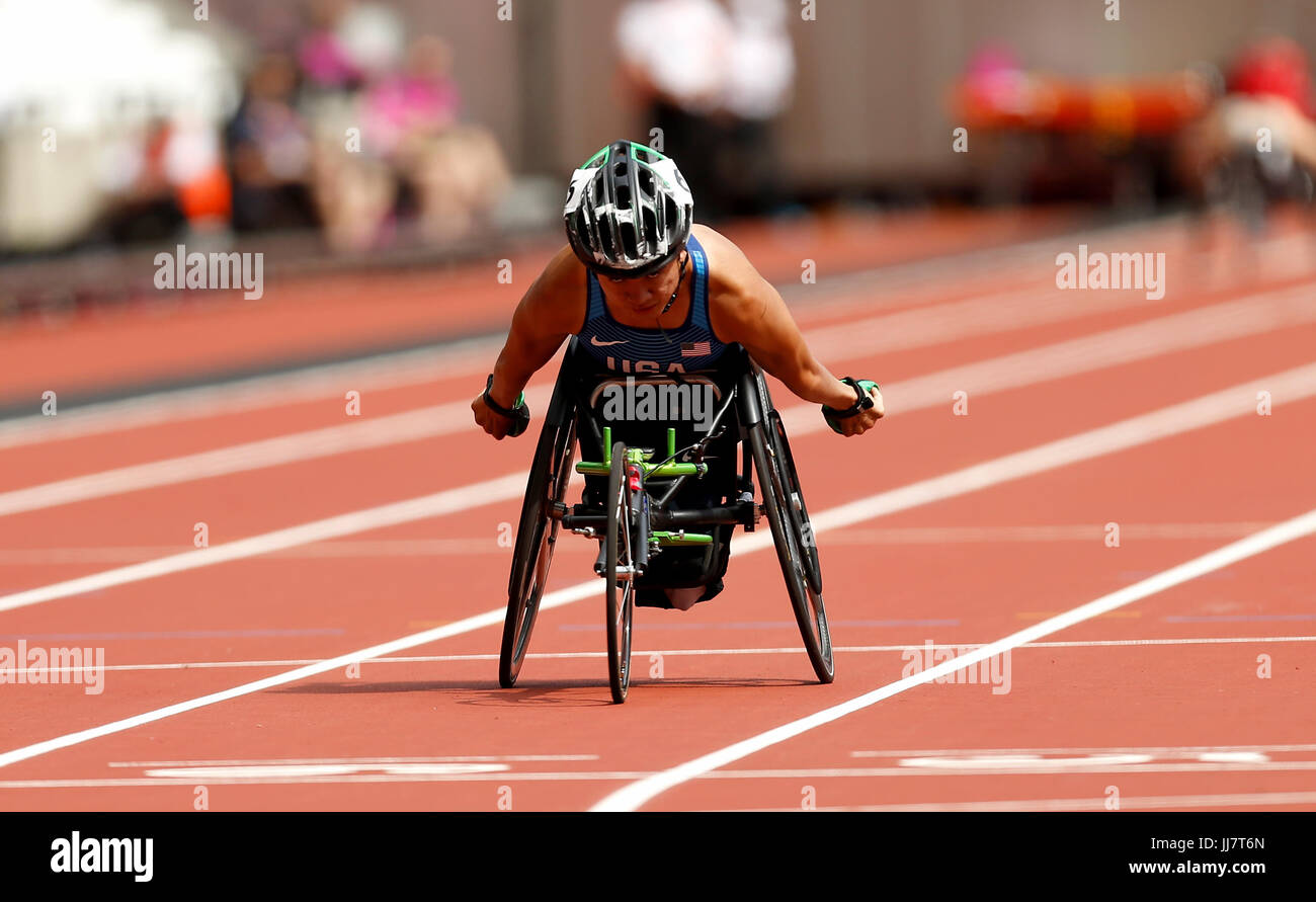 USA's Raymond Martin wins the Men's 400m T52 Round 1 Heat 2 during day ...