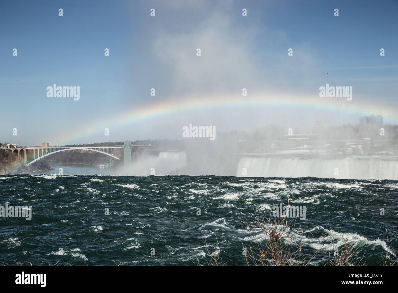 Niagara Falls - Rainbow Stock Photo - Alamy