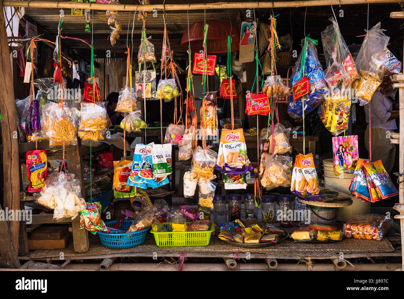 A shop display in Bagan, Mandalay region, Myanmar Stock Photo - Alamy
