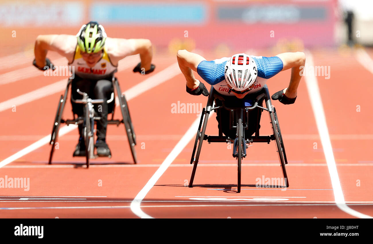 Great Britain's Nathan Maguire during the Men's 200m T54 Round 1 Heat 1 ...