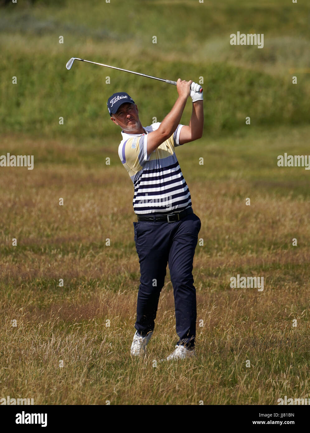 England's Mark Foster during practice day three of The Open ...