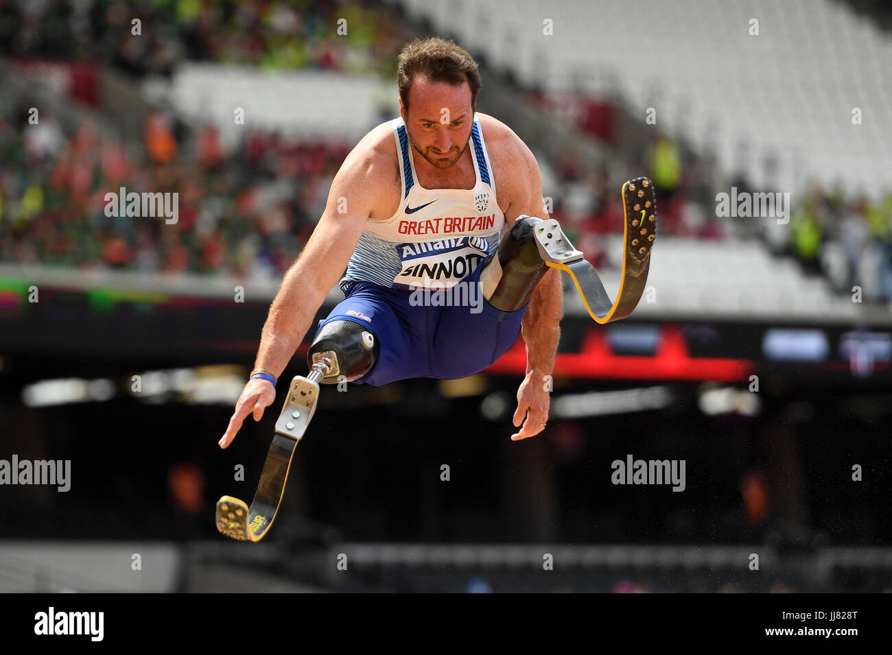 Great Britain's Luke Sinnott in action in the Men's Long Jump T42 Final ...