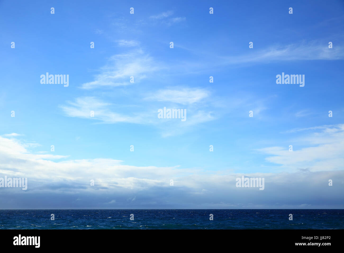 Atlantic ocean - beautiful seascape sea horizon and blue sky. May be ...
