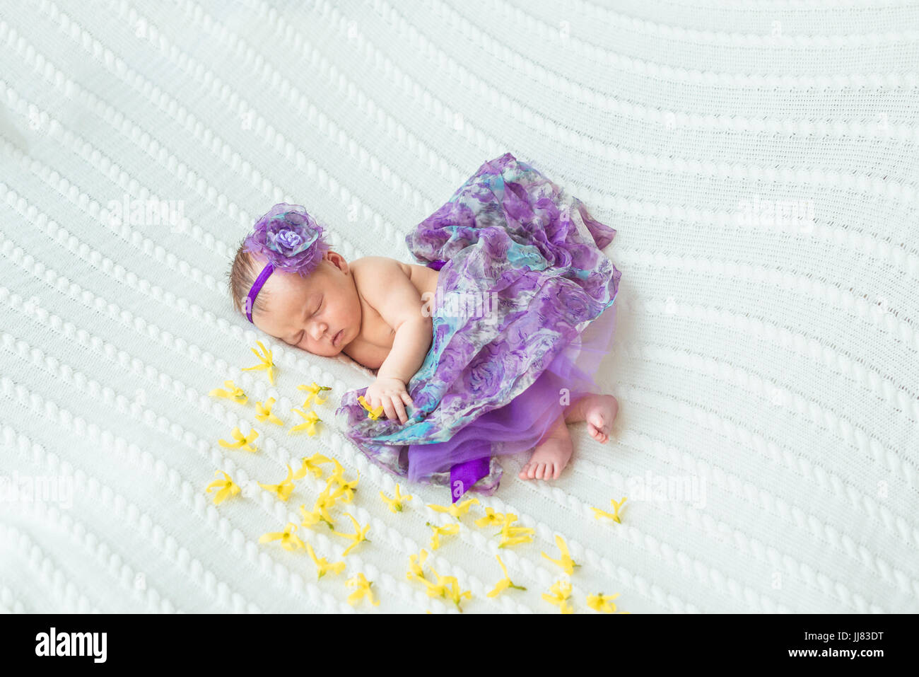Newborn baby girl princess Stock Photo - Alamy