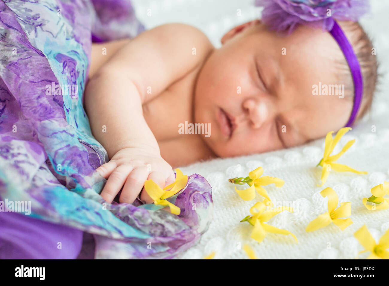 Newborn baby girl princess Stock Photo - Alamy