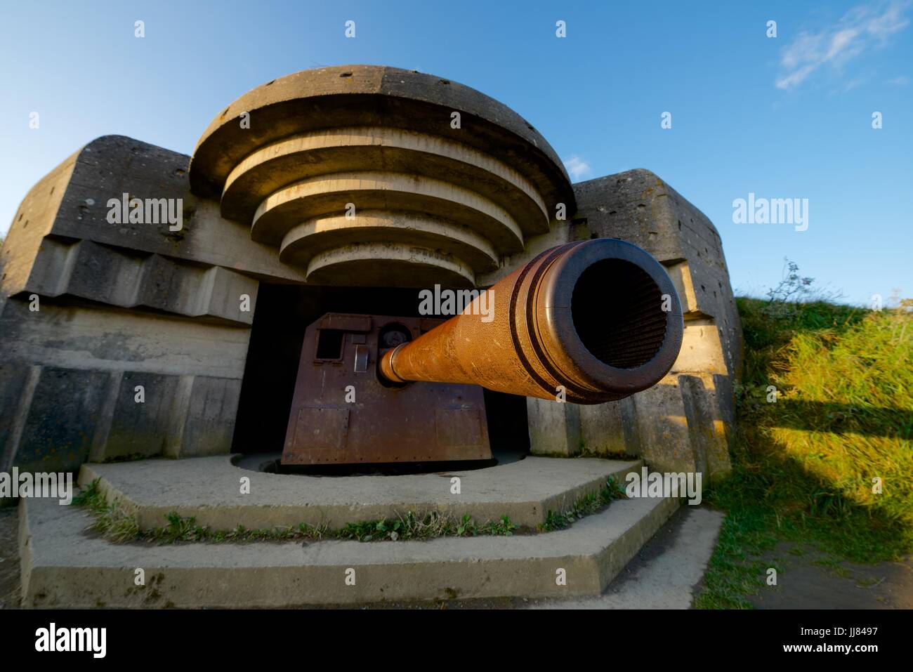 Battery of Longues sur Mer, Normandy, France Stock Photo - Alamy