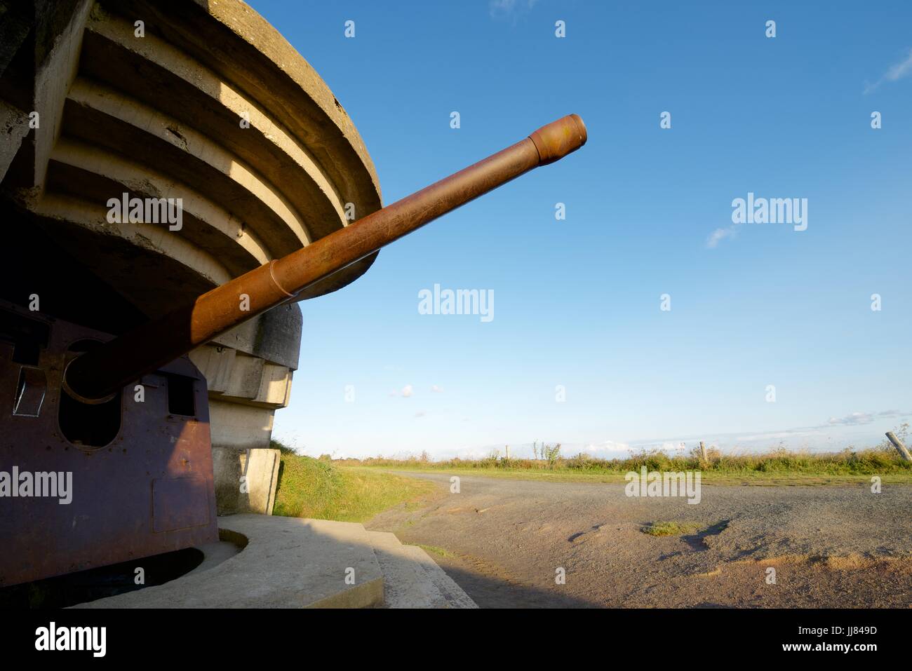 Battery of Longues sur Mer, Normandy, France Stock Photo - Alamy