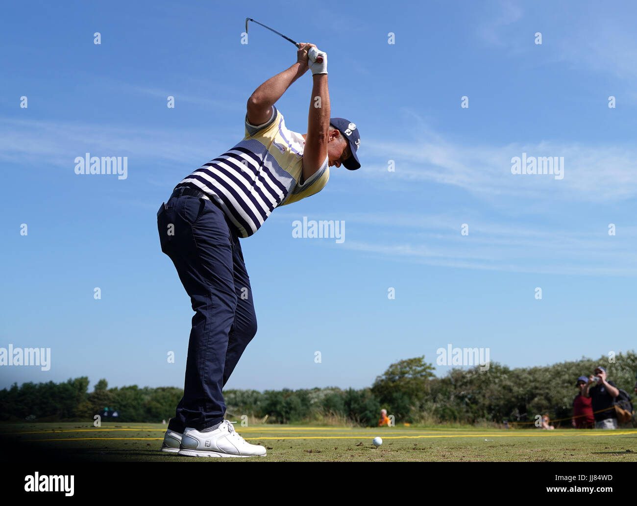 England's Mark Foster during practice day three of The Open ...