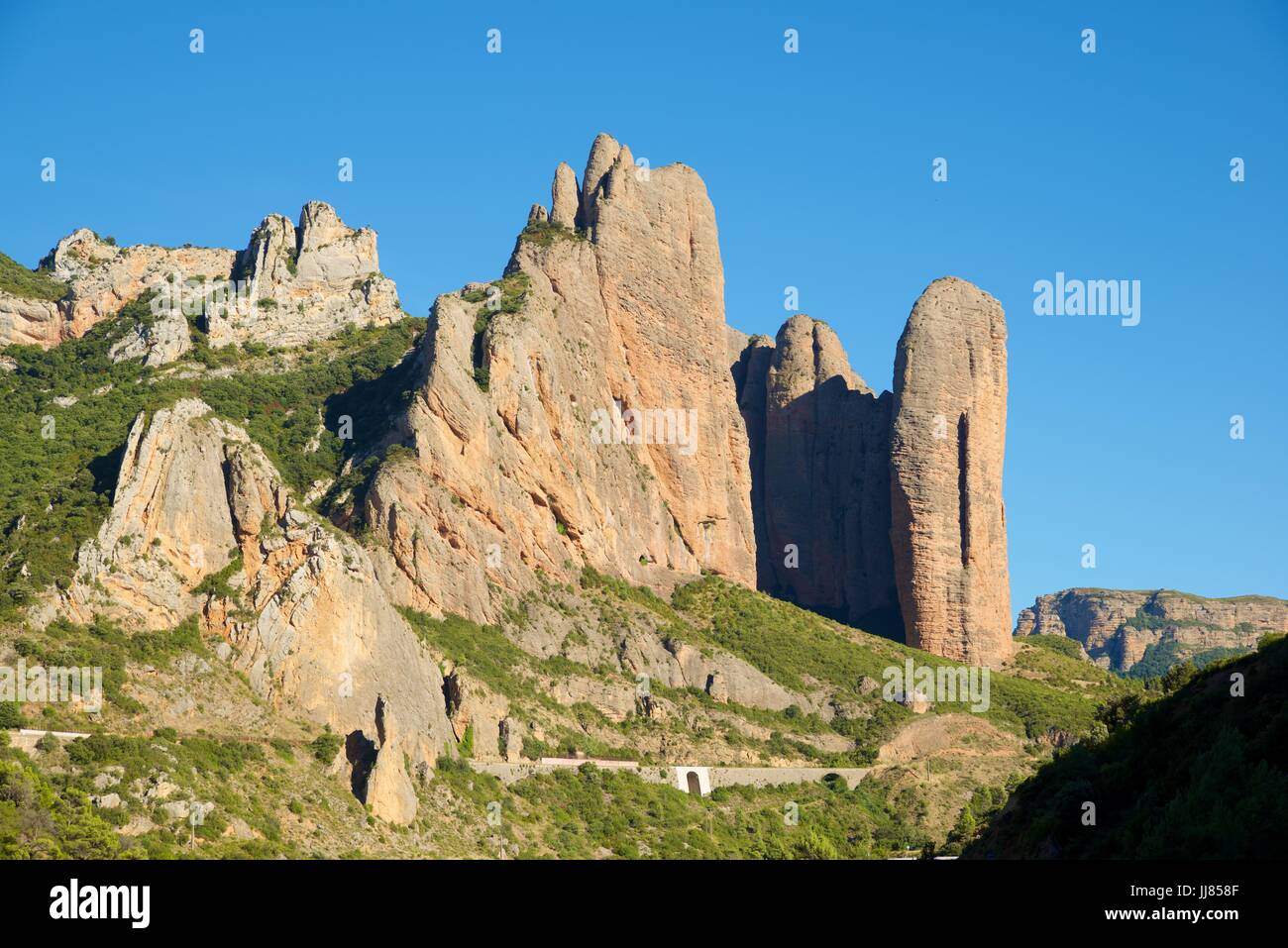 Riglos Mountains, known as Mallos de Riglos, Riglos, Huesca Province ...