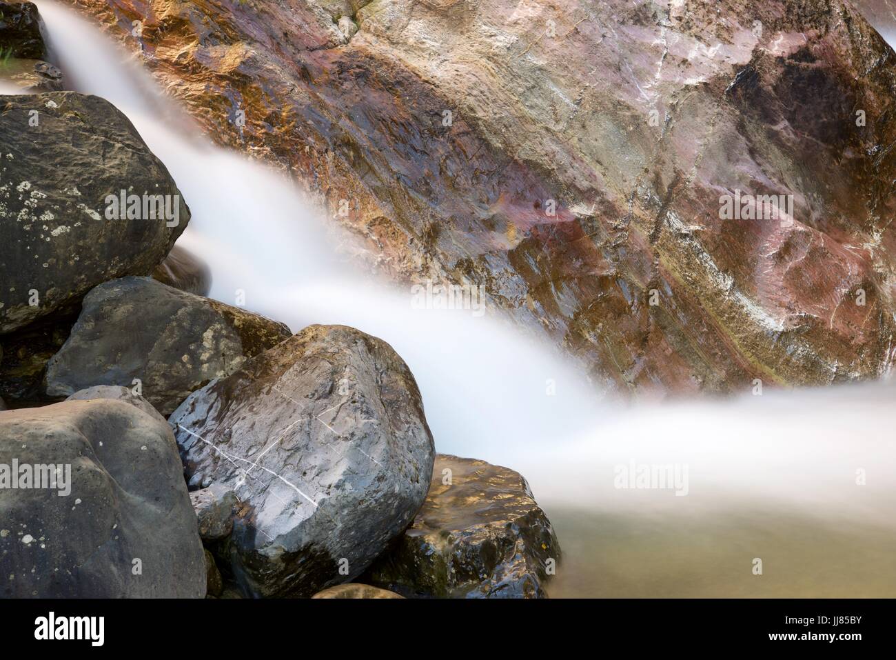 River in Tena Valley, Pyrenees, Huesca Province, Aragon, Spain Stock ...