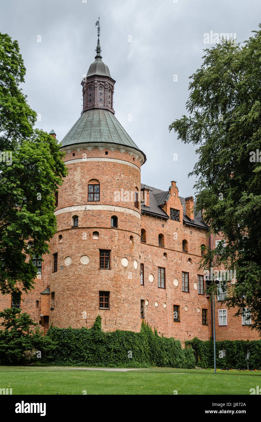 The old brick castle in Mariefred Stock Photo - Alamy