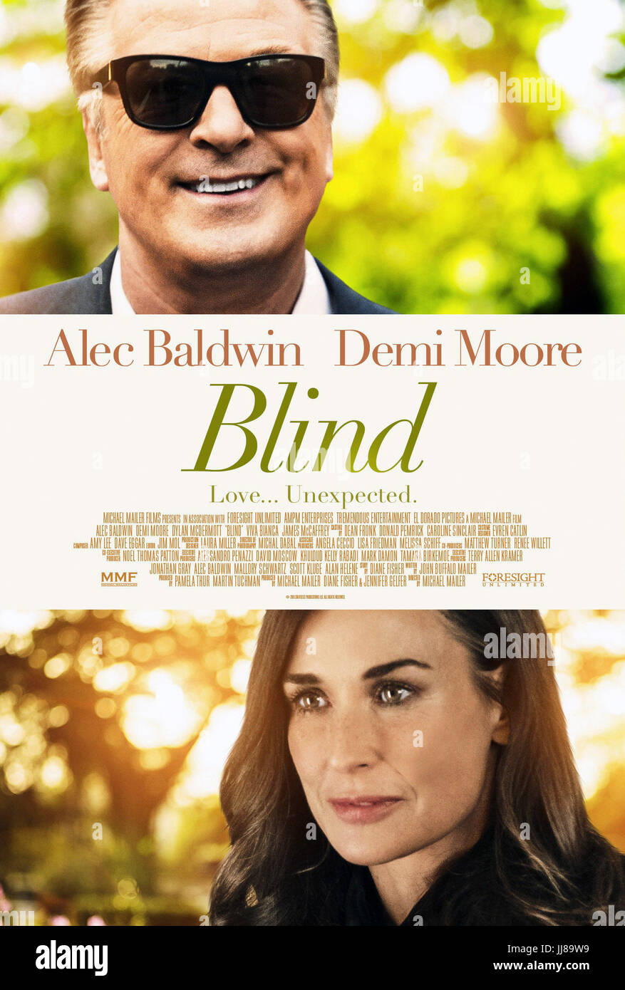 BLIND, poster, from top: Alec Baldwin, Demi Moore, 2017. ©Vertical ...