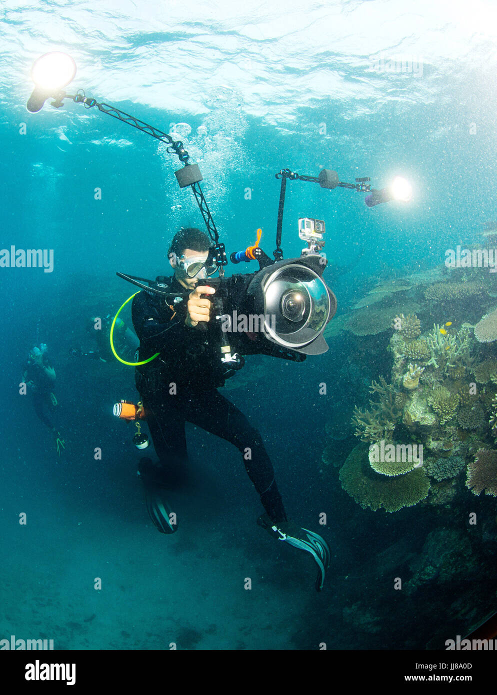 CHASING CORAL, director Jeff Orlowski filming on set, 2017. ph: Richard ...