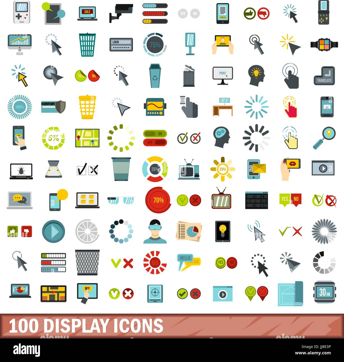 100 display Stock Vector Images - Alamy