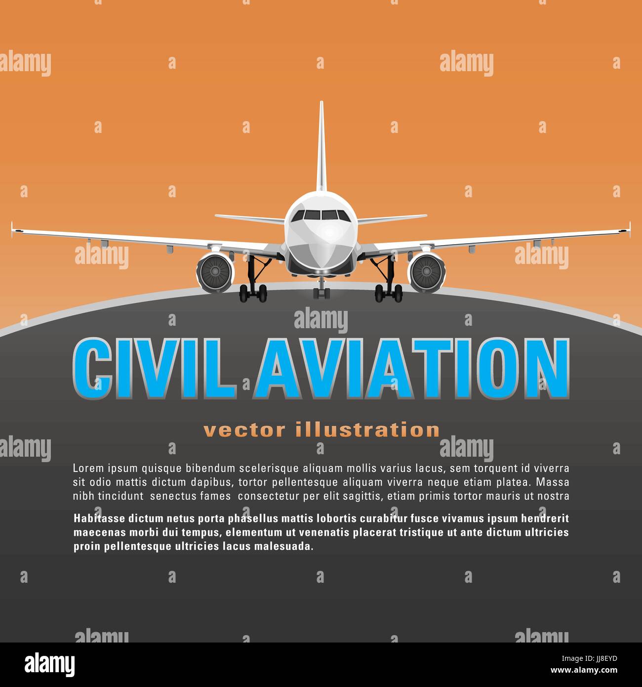 Orange half sun Stock Vector Images - Alamy