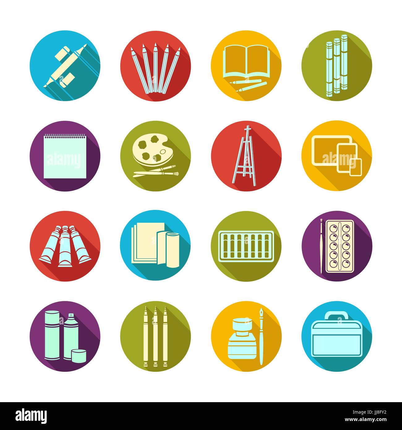 Artist drawing in sketchbook Stock Vector Images - Alamy