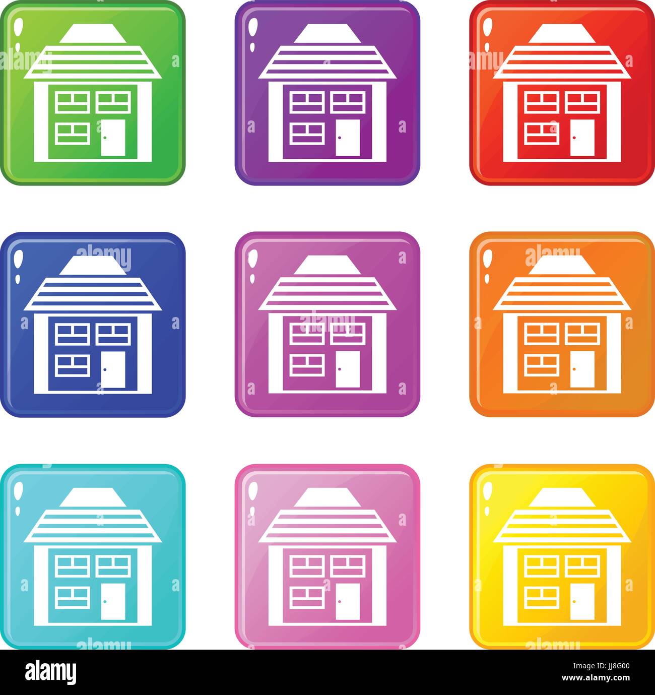 Sloping facade Stock Vector Images - Alamy