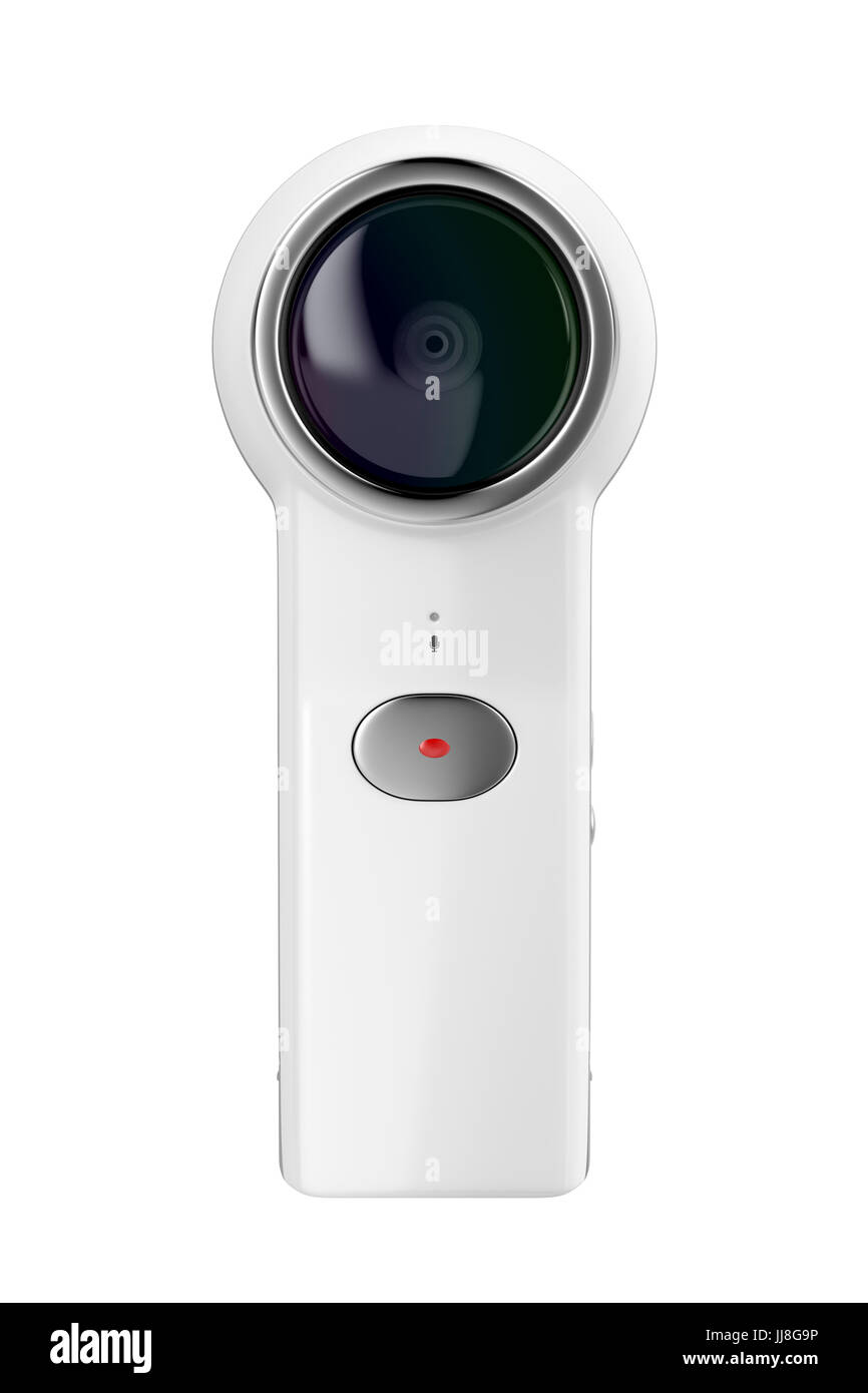 360 camera isolated on white background Stock Photo - Alamy