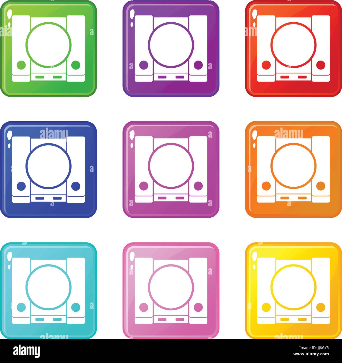 PlayStation icons 9 set Stock Vector Image & Art - Alamy