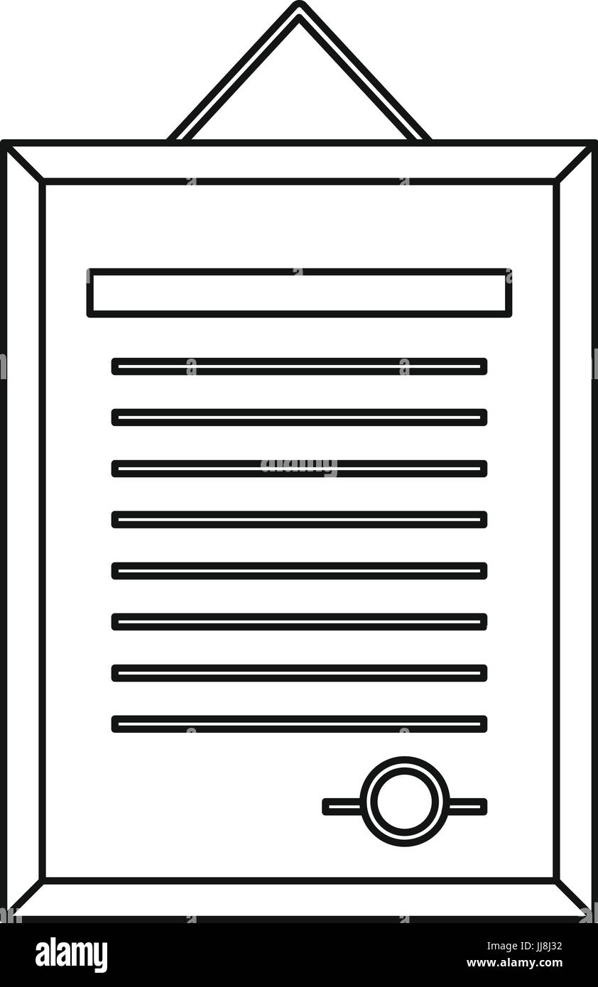 Form icon, outline style Stock Vector Image & Art - Alamy