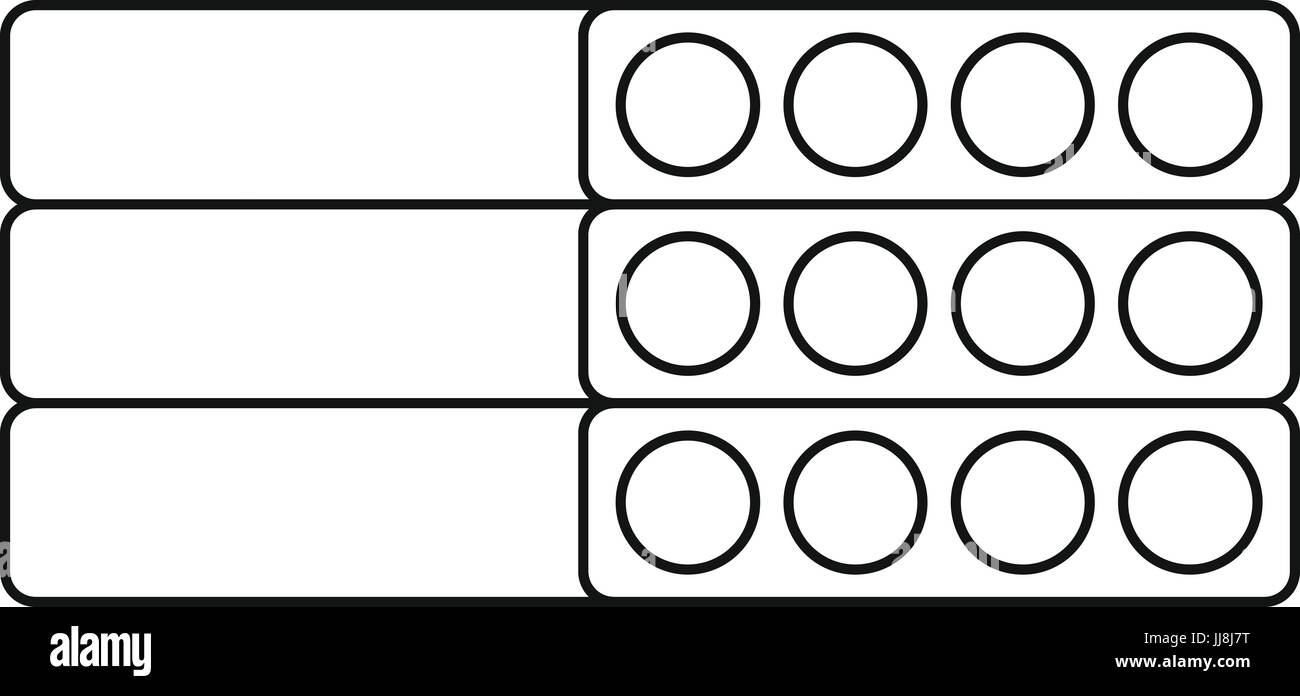 Cement block icon, outline style Stock Vector Image & Art - Alamy